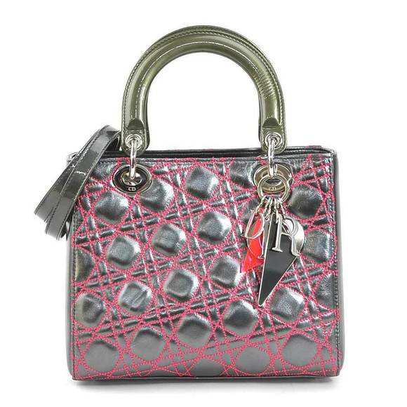 Dior | Bags | Christian Dior Lady Dior Anselm Lyle Leather Shoulder Bag ...